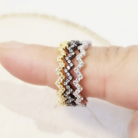 Jewelry | Sterling Silver 925 Tri Color 3 Rings Set | Poshmark